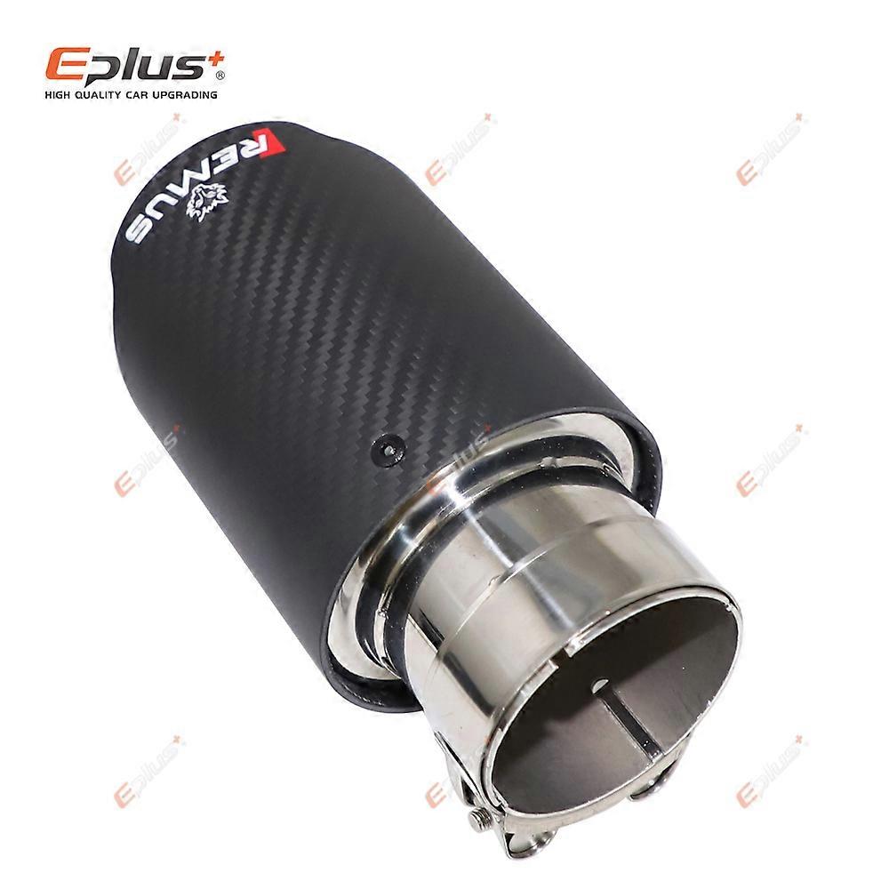 REMUS Car Matte Carbon Fiber Muffler Tip Exhaust System Pipe Mufflers ...
