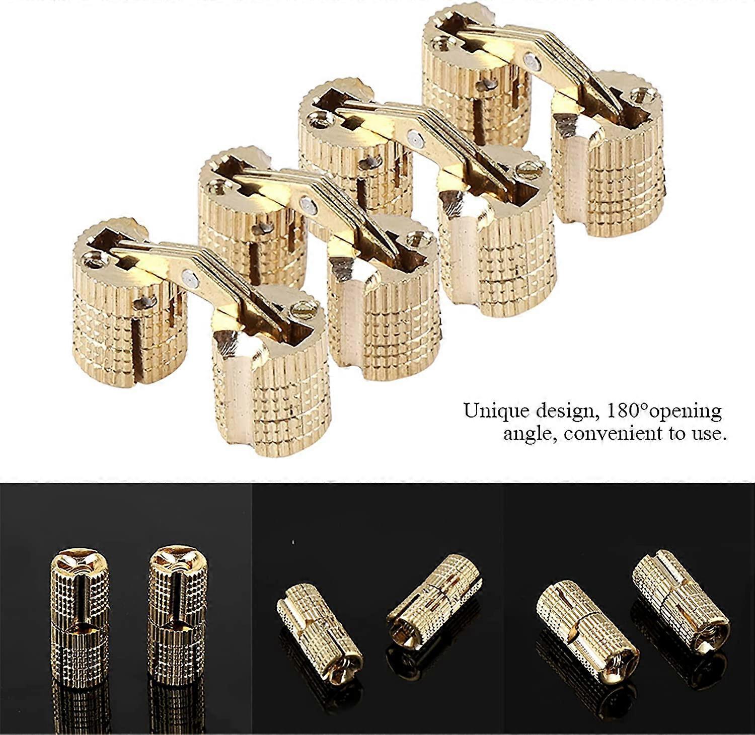 4Pcs/Pack Brass Concealed Concealed Hinge Invisible Barrel Hinge Copper ...