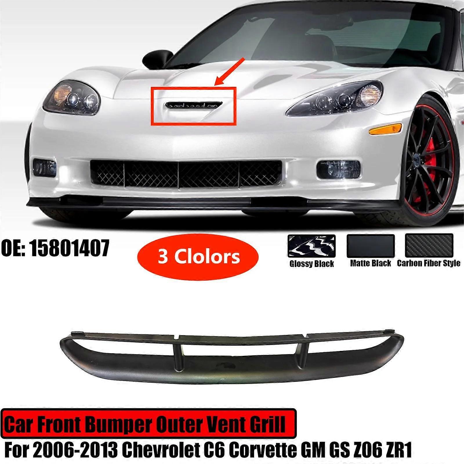 Car Front Bumper Outer Vent Grill For 2006-2013 Chevrolet C6 Corvette ...