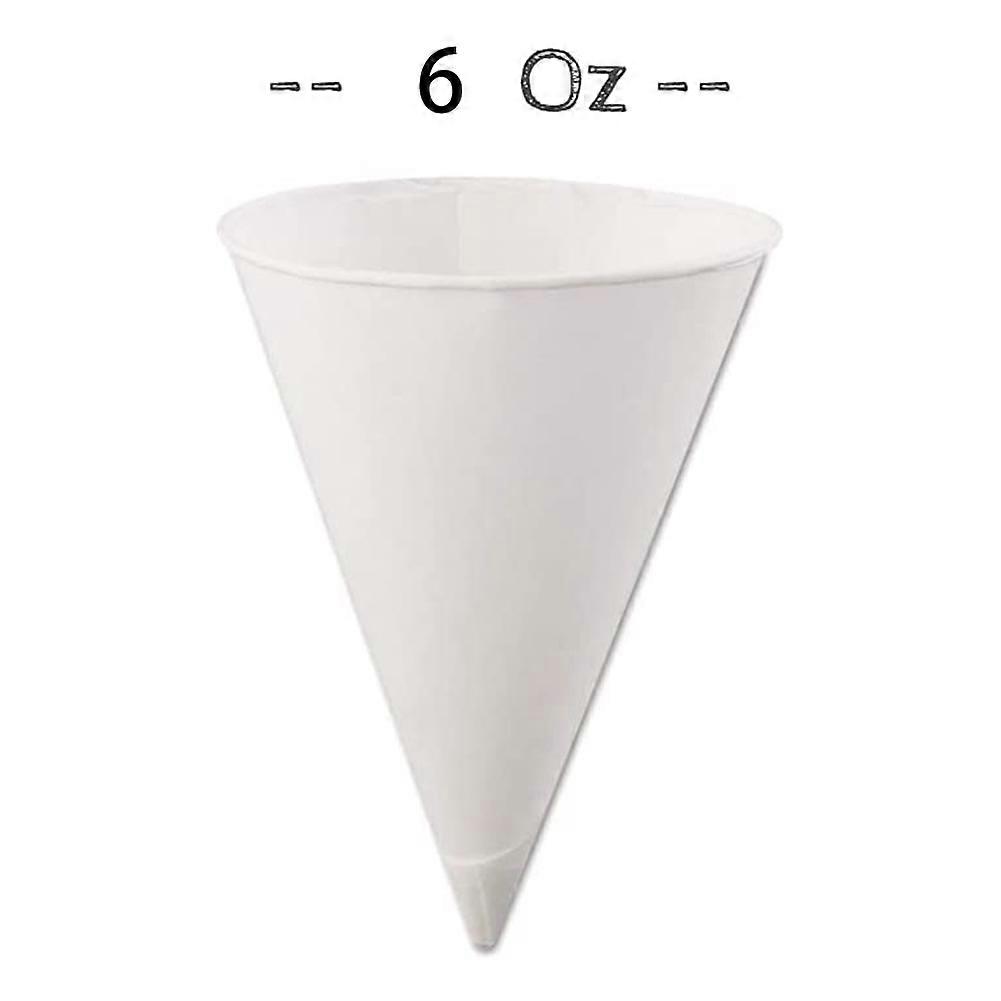 White Paper Cone Cups, Snow Cone Cups,Coated Leakproof Cone Paper Cups ...