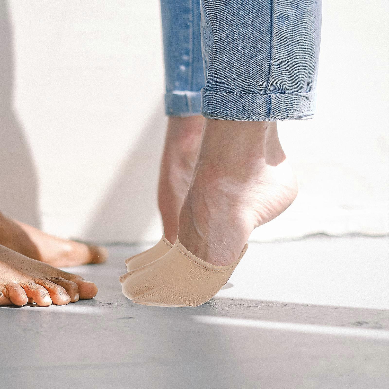 2 Pair Toe Topper Half Socks Seamless Invisible Socks Invisible ...