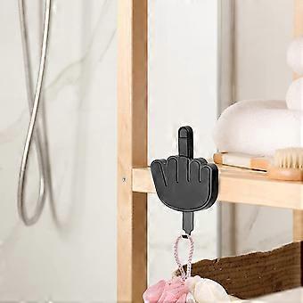 Middle Finger Key Hanger Funny Key Holder for Wall, Self Adhesive Nail ...