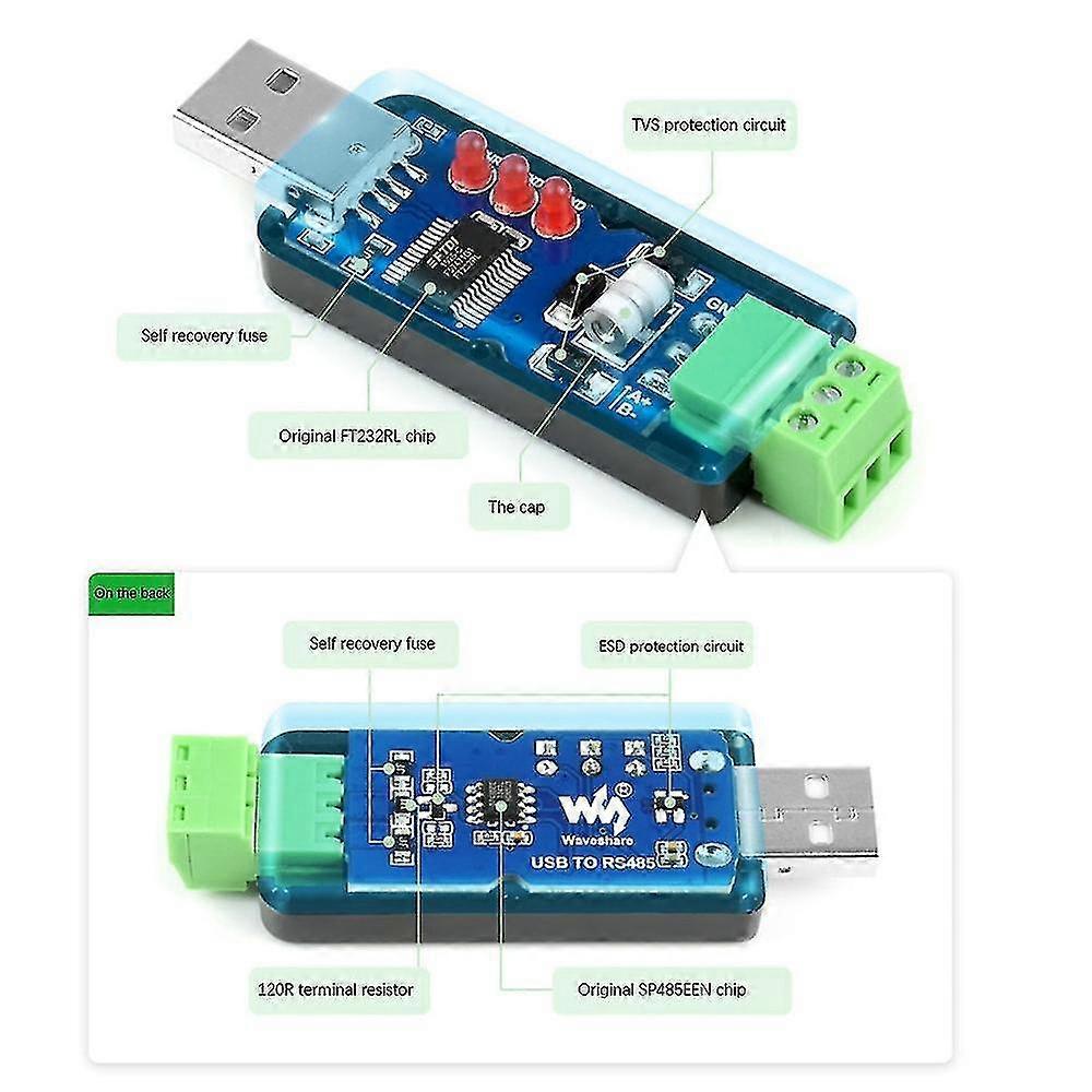 Usb To Rs485 Serial Converter Rs485 Communication Module 300-921600bps ...