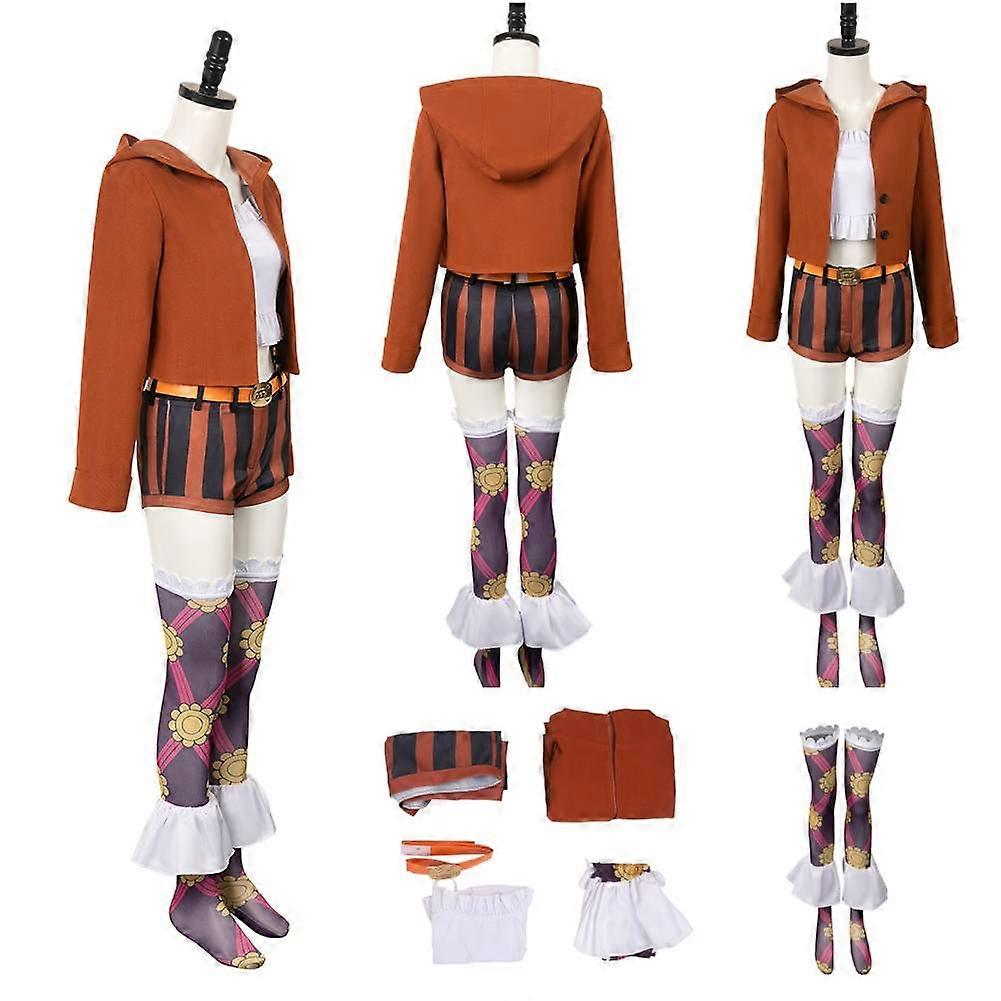 Bonney Cosplay Girls Fantasy Roleplaying Costume Coat Suspenders Belt ...