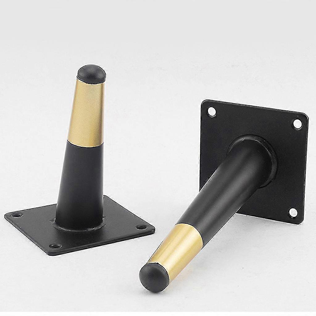 4 Pieces Iron Furniture Support Legs Replacement Tapered Oblique Table ...