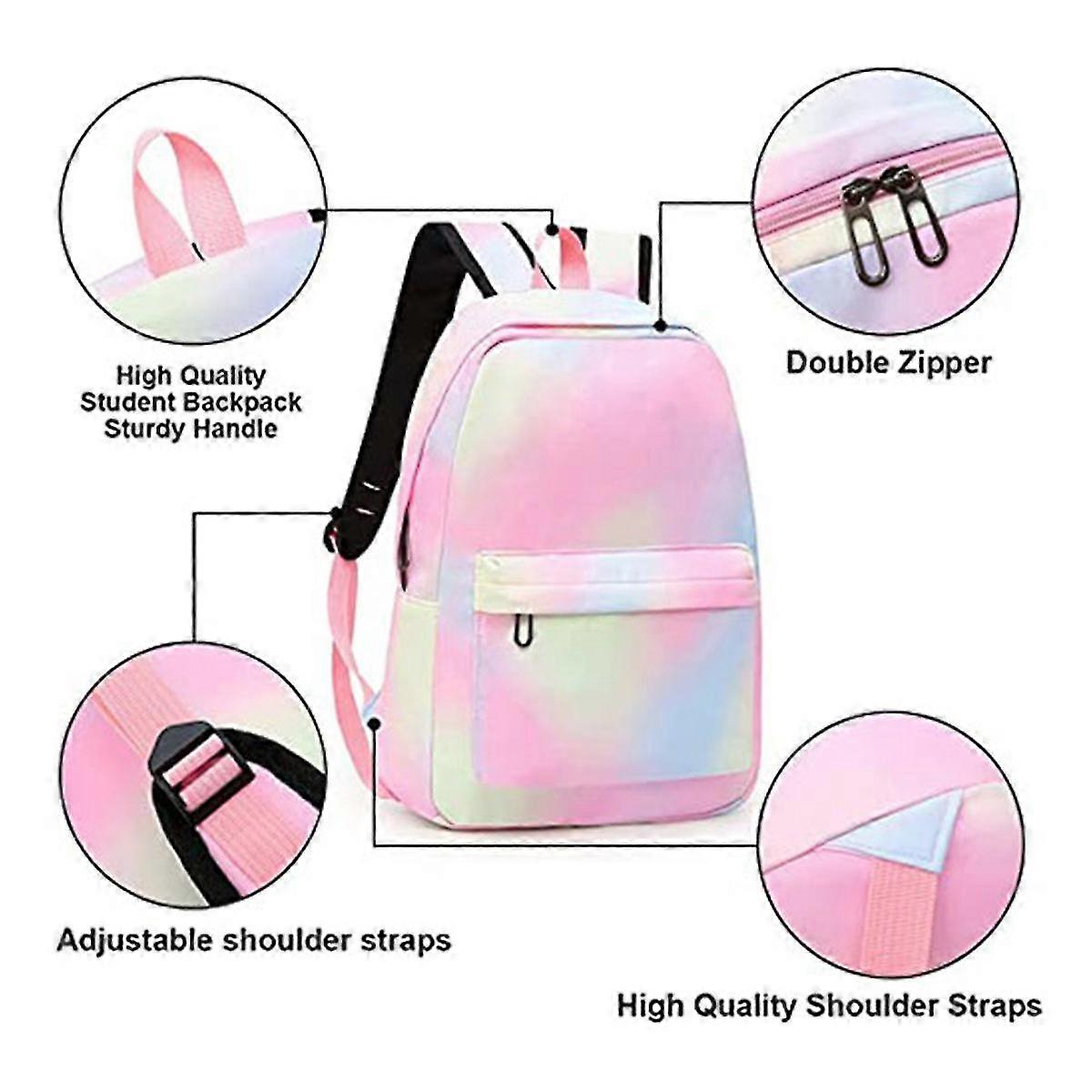 School Bag Sets For Girls, 3 In 1 Children Backpacks Lightweight ...