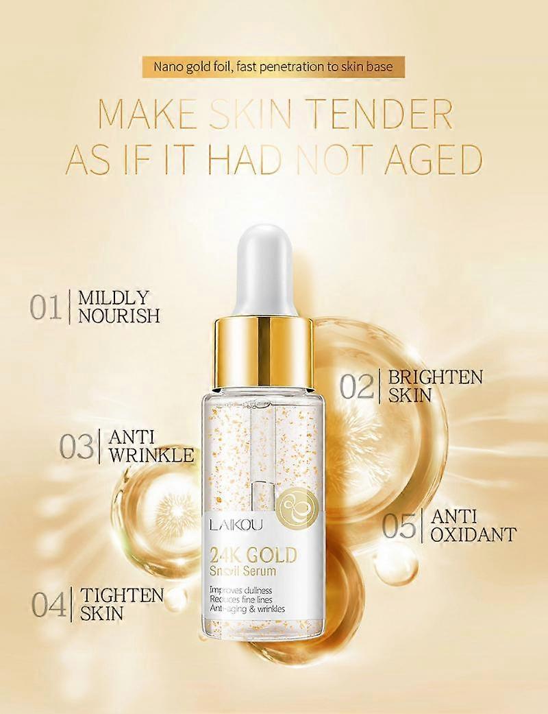 24K Gold Snail Face Serum Face Cream Anti-Aging Wrinkle Lift Firming Whitening | Fruugo UK