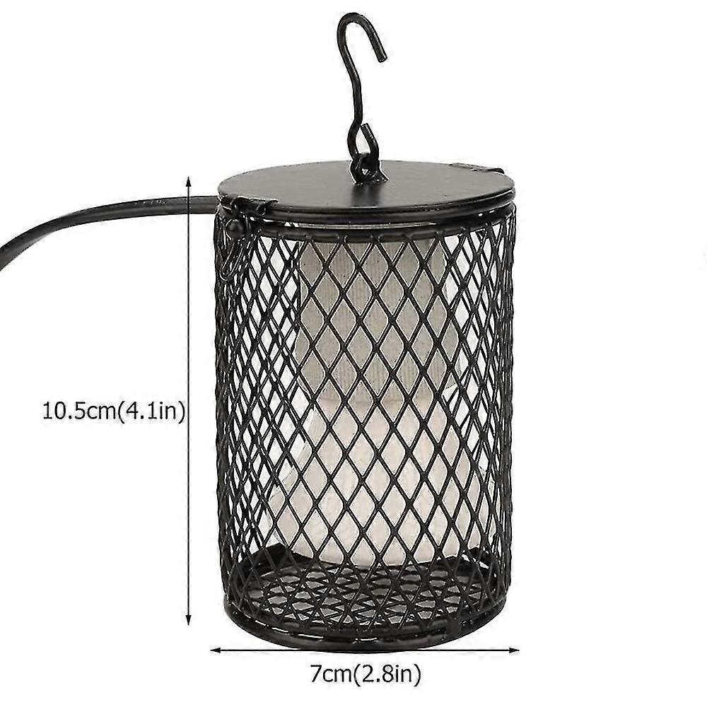 Reptile Heat Lamp With Guard,pet Heating Lamp Shade Basking Heater Lamp ...
