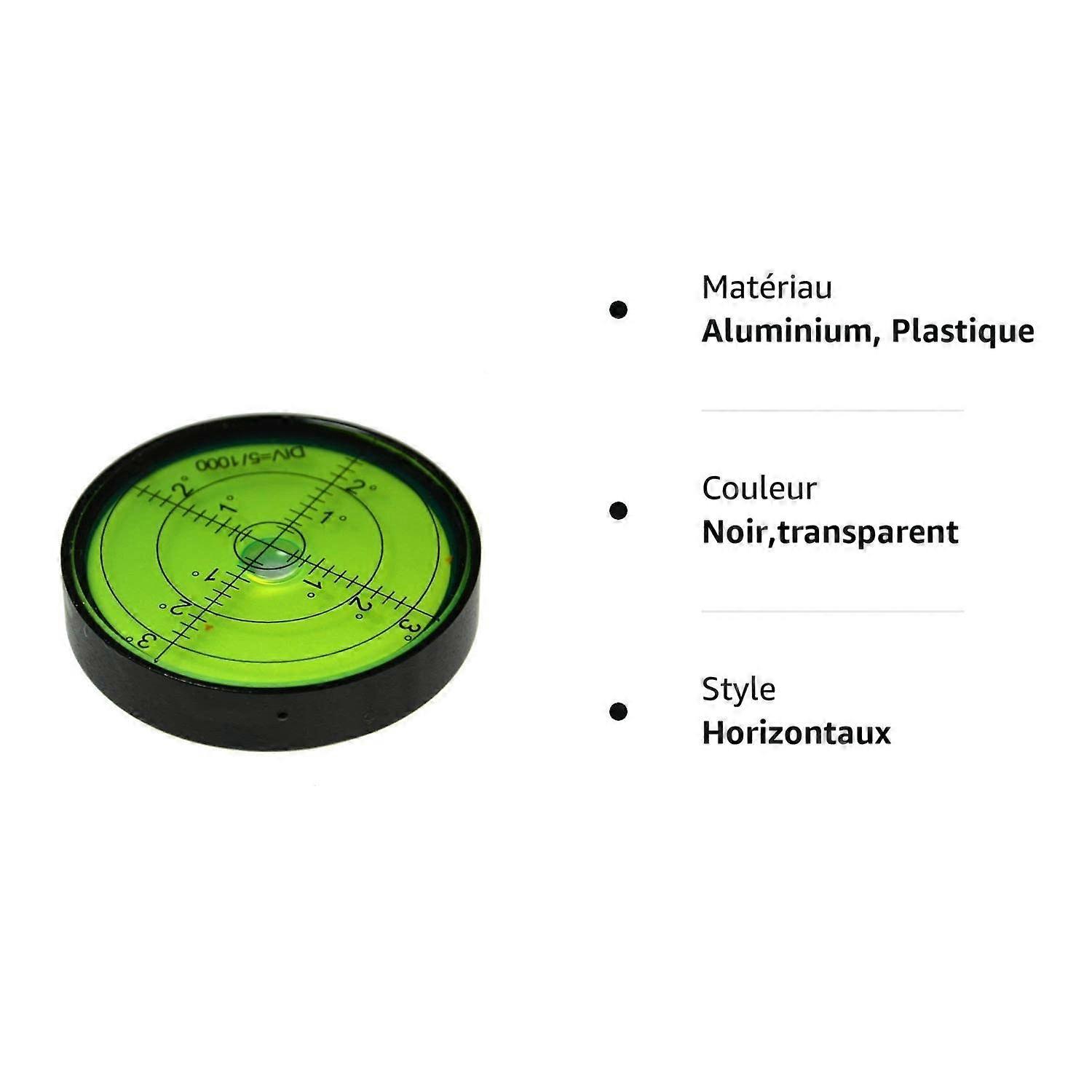 High Accuracy Horizontal Bubble Round Surface Level for Surveying ...