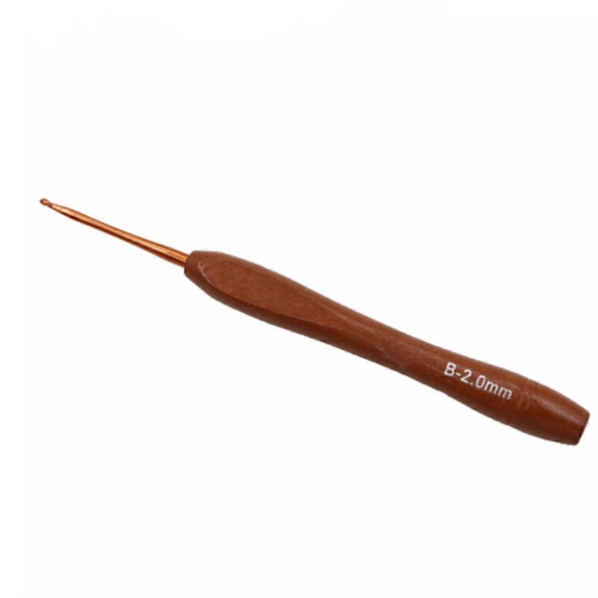 Wooden Crochet Hook Set, 9 Piece Bamboo Crochet Hook Set Multicolor ...