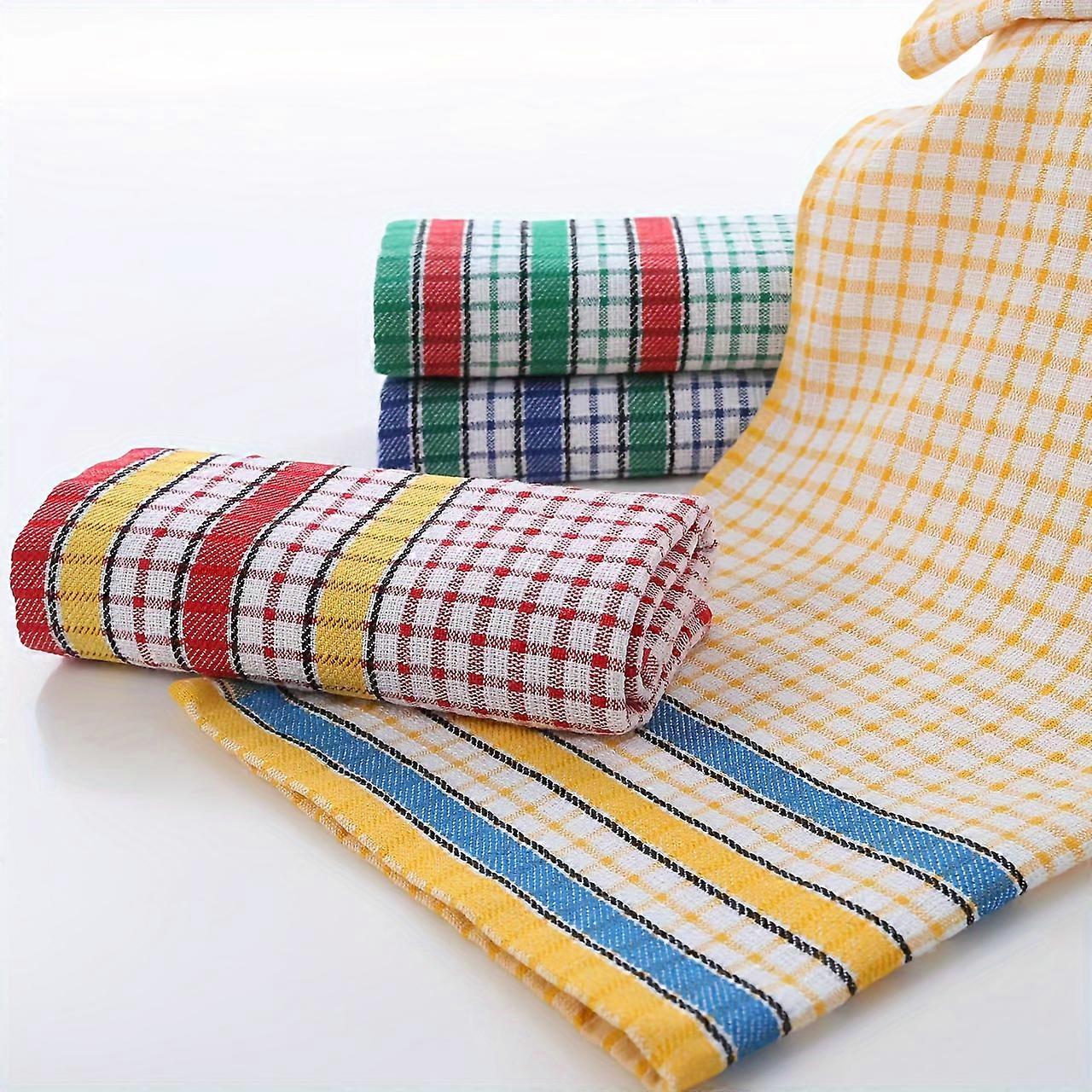 1/4pcs Large Kitchen Dish Towel, Absorbent Super Soft Cotton Dish Cloth ...