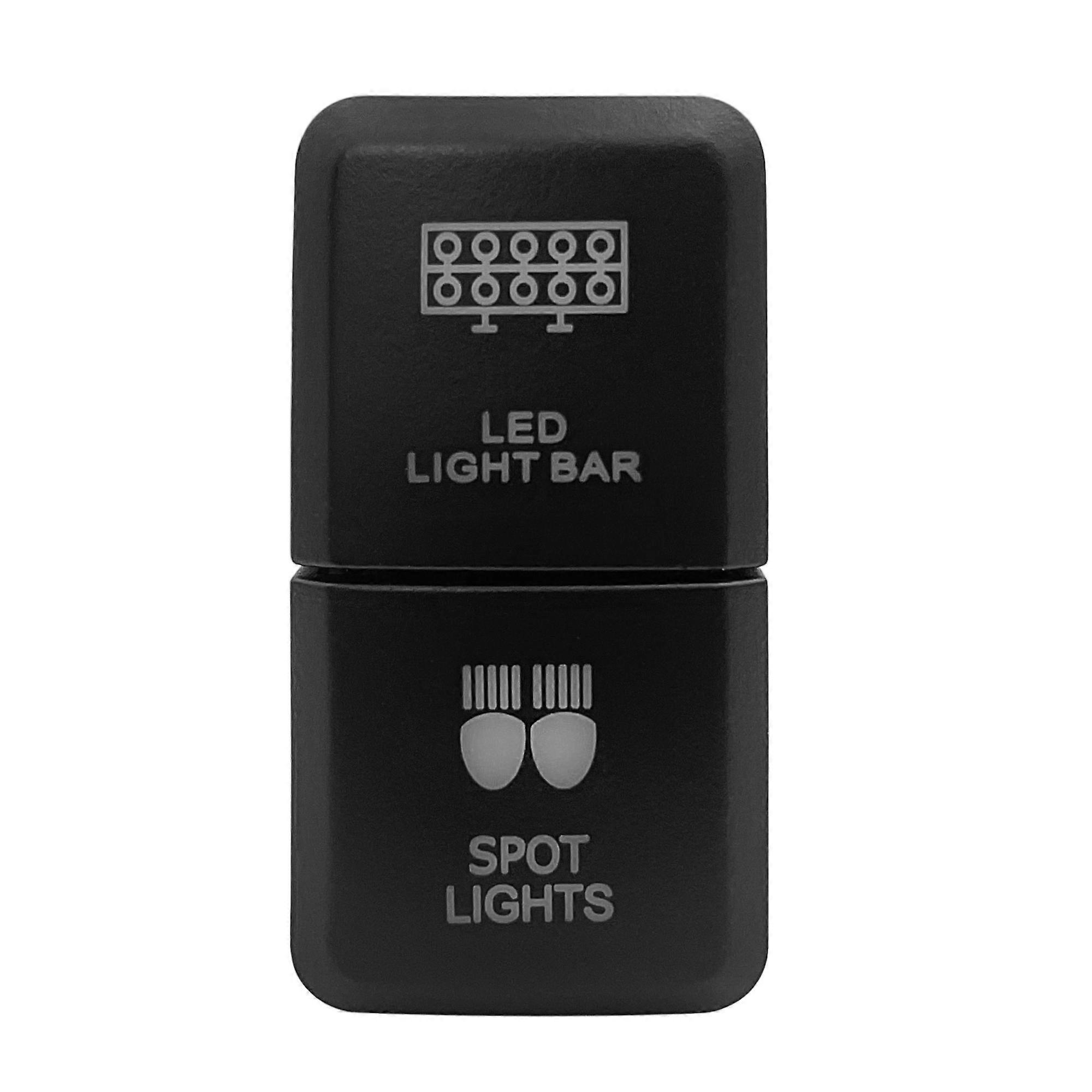 12V Dual Push Button car switch es LED LIGHT BAR FRONT REAR CAMERA For ...