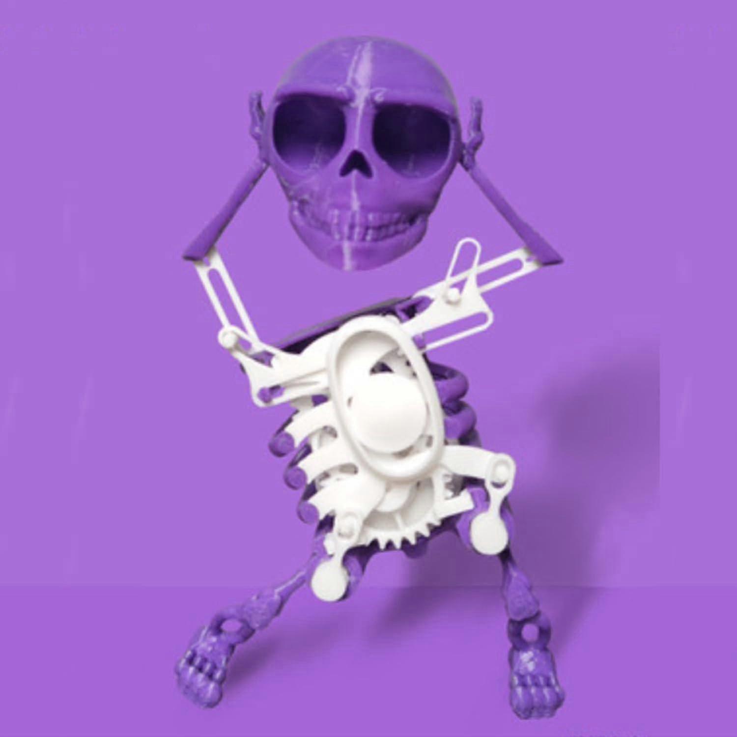 Dancing Skeleton Figurines, 3d Printed Dancing Skeleton Toy, Fun Wind ...
