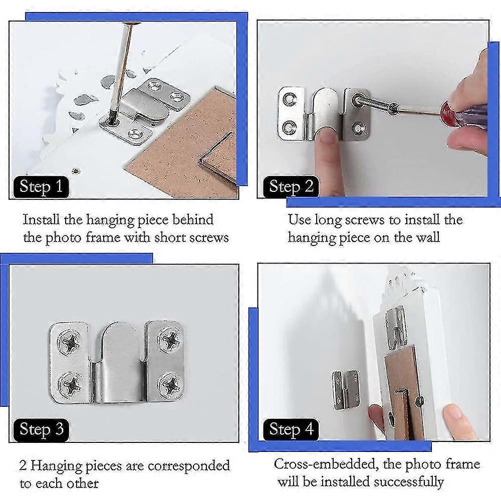 10pcs Flush Mount Bracket Concealed Mount Bracket Interlocking Hang ...