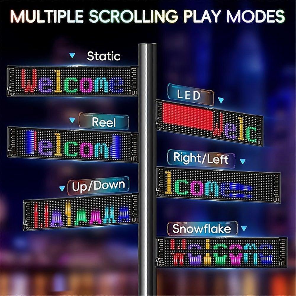 [Wireless App Control LED Sign] Wireless App Control Programmable LED ...