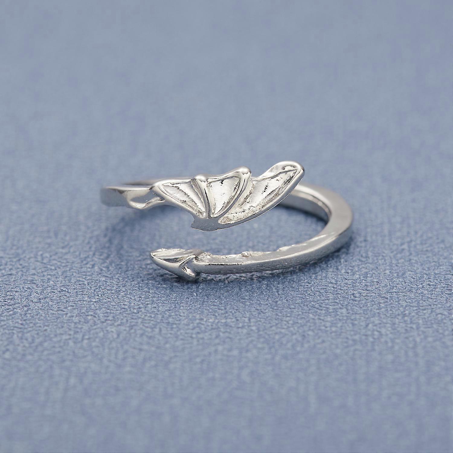 New Gothic Punk Couple Rings Angel Demon Paired Open Ring Set For Women ...