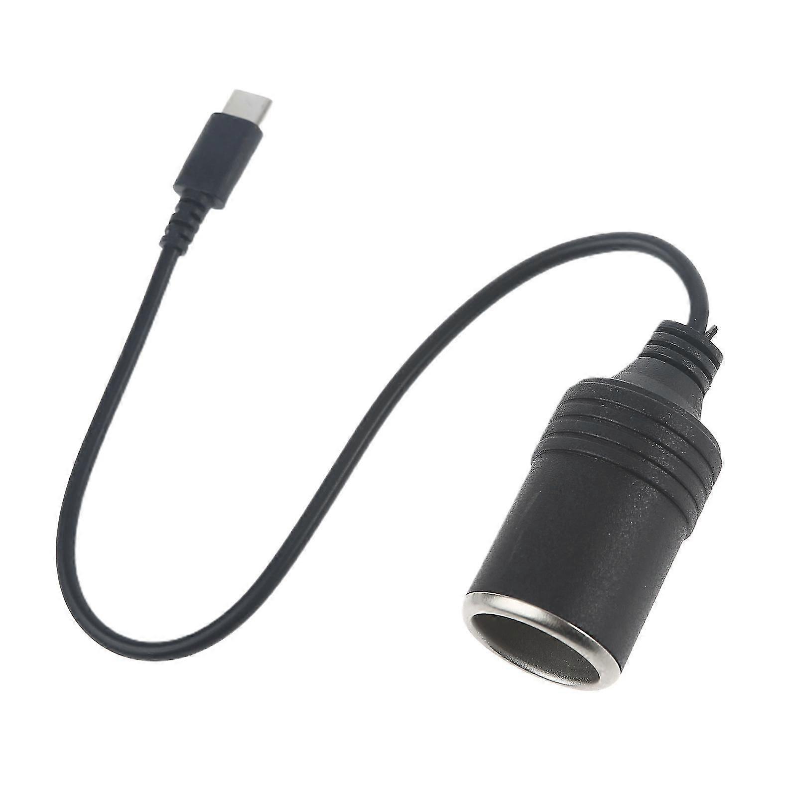 USB C Type C to 12V Car Cigarette-Lighter Socket Female Converter Adapter Cord | Fruugo UK