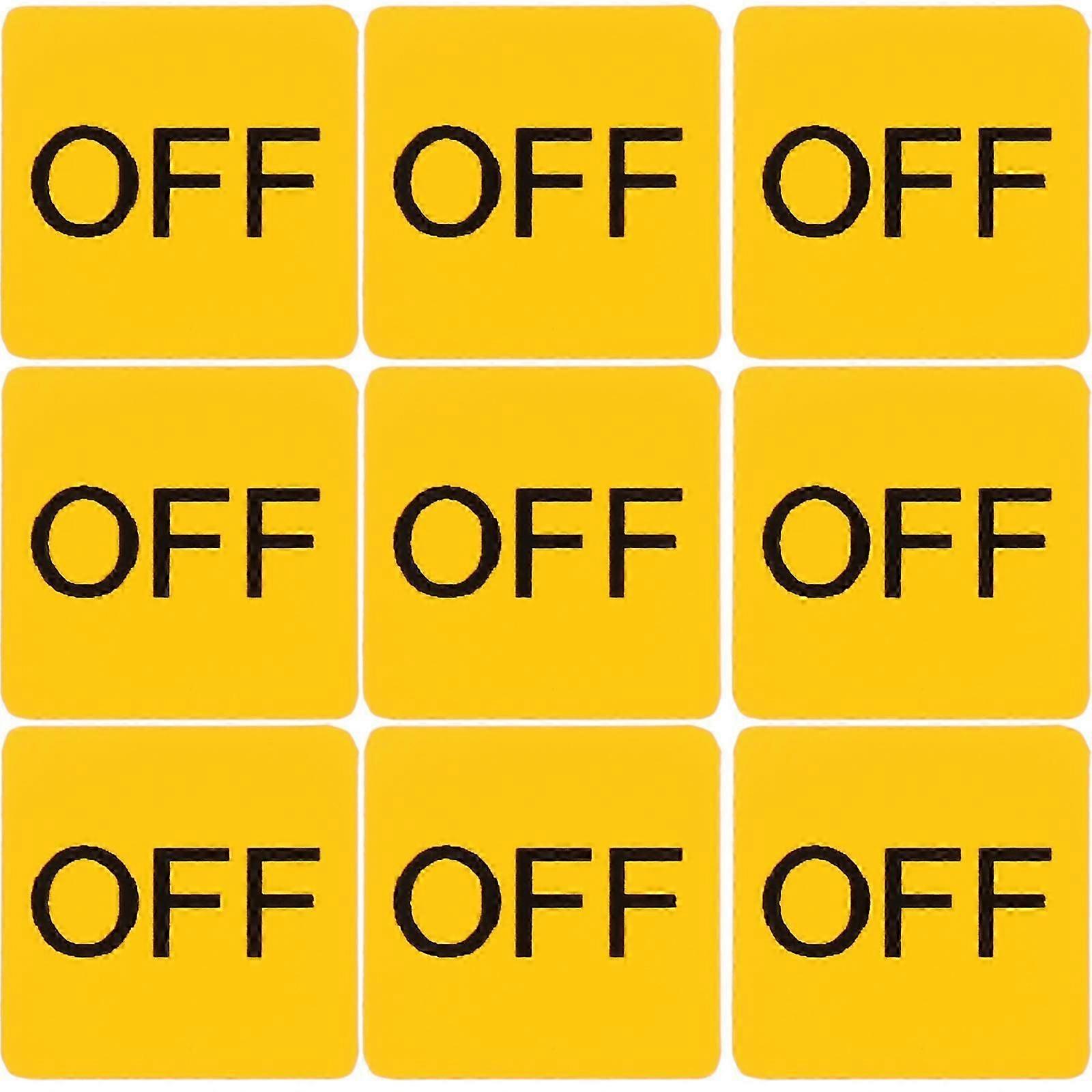 10 Sheets of Off Device Switch Stickers Switch Label Caution Sticker ...