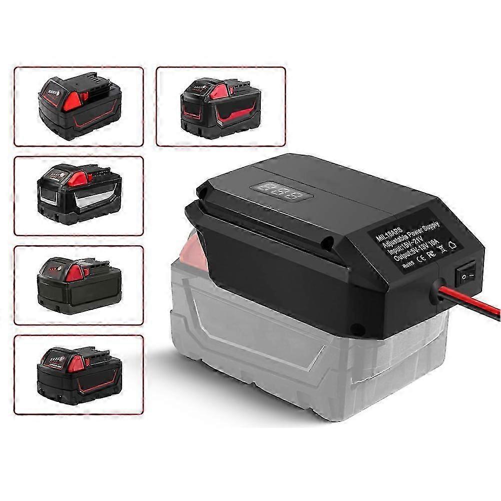 DC 18V to 12V Step-Down Converter for Milwaukee M18 18V Battery ...