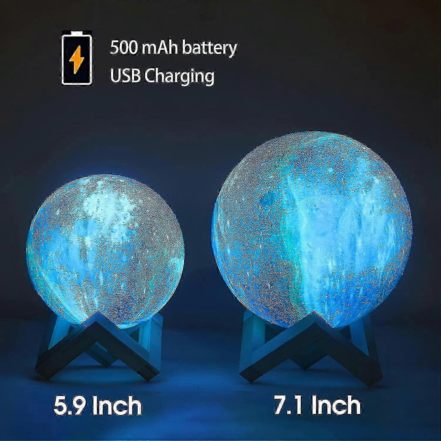 Lighting Galaxy Light 3d Galaxy Lamp 7.1inch 16colors Moon Lamp Lava ...