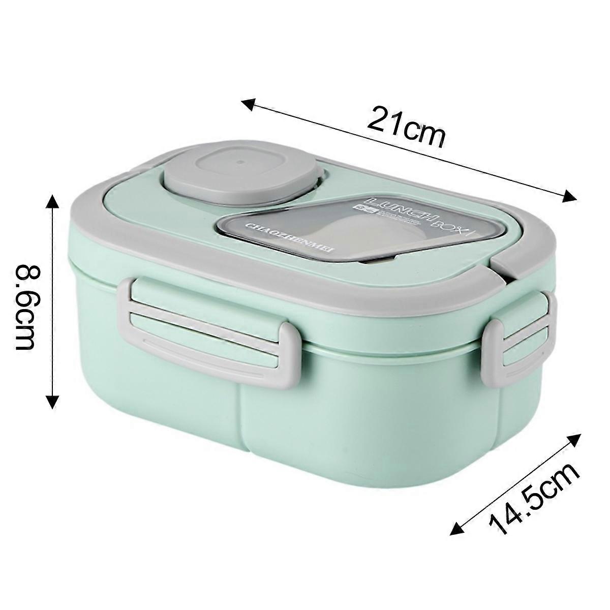Bento Lunch Box with Compartments, 2-Layer Lunch Box, Leakproof Lunch ...