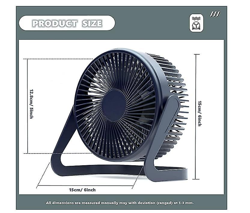 Mini Fan,usb Fan 5 Inch Mini Usb Desk Table Fan Personal Portable ...