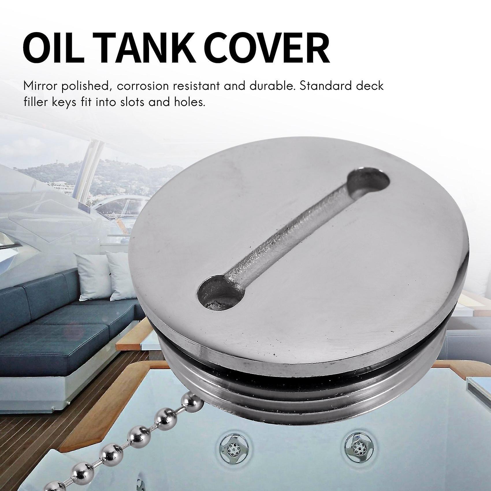 Boat Deck Fill Filler Replacement Cap With Chain Stainless Steel Fuel ...