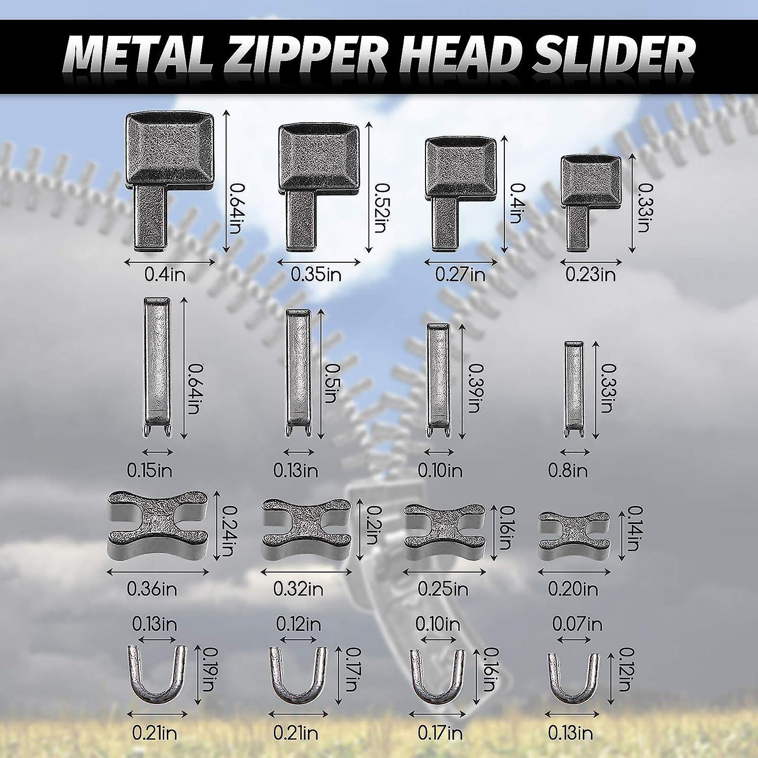 Metal Zipper Insertion Pin 4 Sizes Zipper Repair Kit Zipper Latch ...