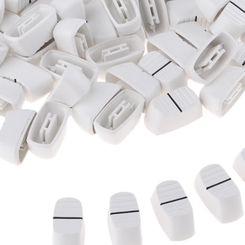 Slide Pot Cap Mixer fader Cap Console Knob For 4mm Shaft 100pcs white ...