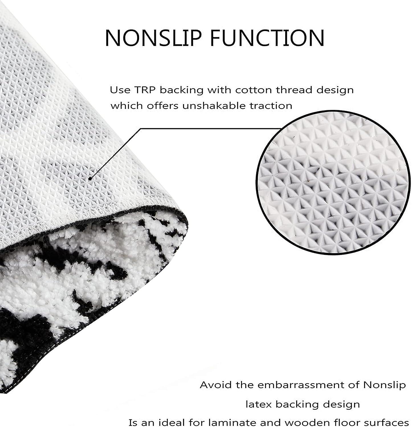 Spider Web Black Halloween Bathroom Rugs Non Slip Machine Washable ...