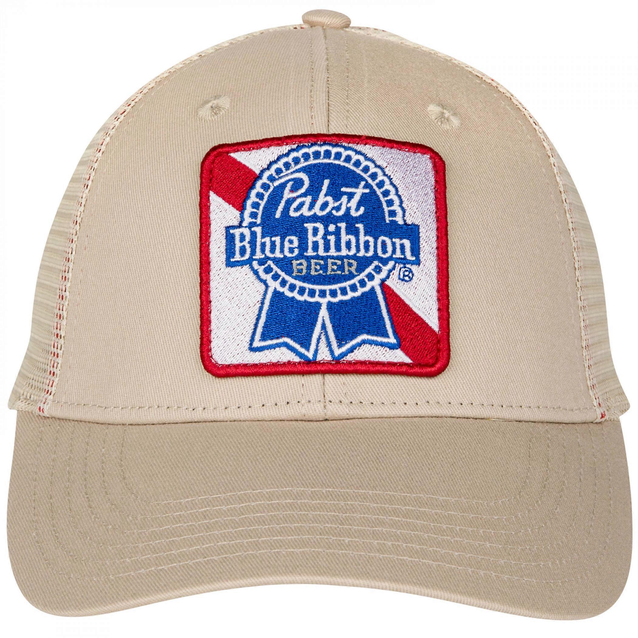 Pabst Blue Ribbon Square Logo Patch Adjustable Trucker Hat | Fruugo UK