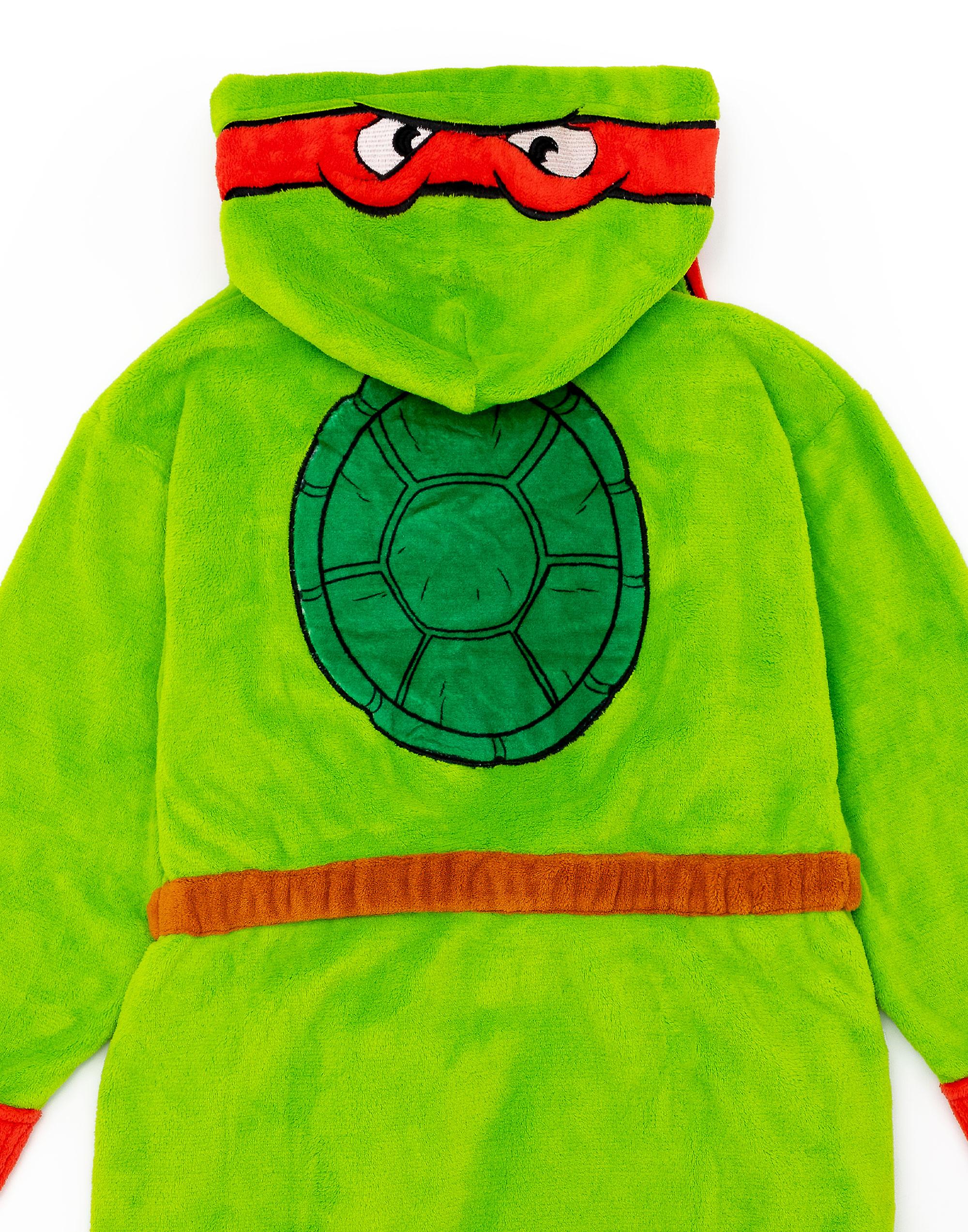 Teenage Mutant Ninja Turtles Boys Hooded Bathrobe Green Raphael | Fruugo UK