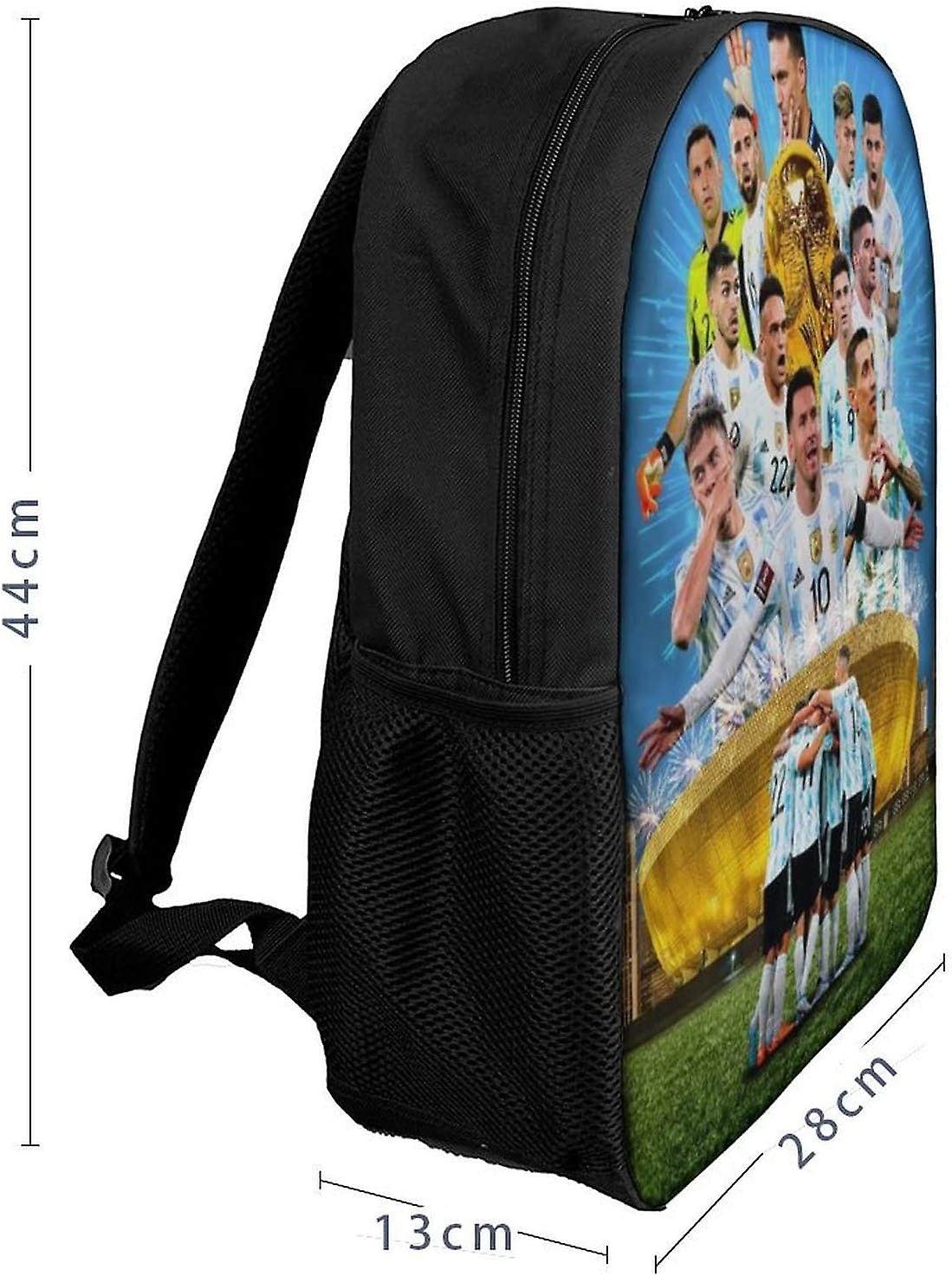 GENBAK Messi Backpacks Kids School Backpack School Bag 3D Printed ...