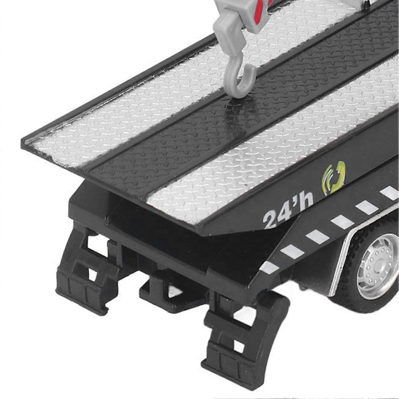 Police Tow Truck Model Metal Alloy 19.9cm Length Rescue Pullback Big ...