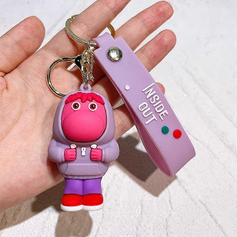 Disney Inside Out 2 Keychain Anime Figure Joy Anger Sadness Disgust ...