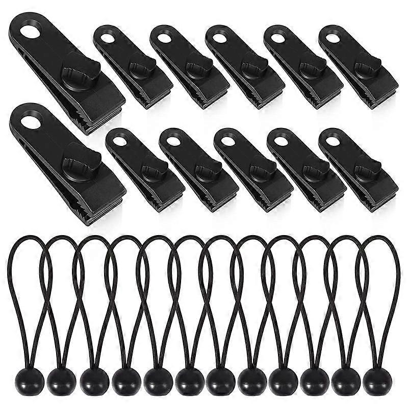 24 PCS Tarp Clips Heavy Duty Lock Grip Awning Clips,Tarp Clamps Tarp ...