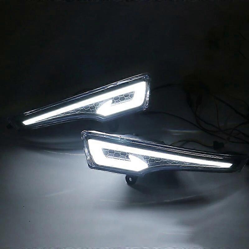 1Pair DRL Daytime Running Lights fog lamp cover headlight 12V Daylight ...