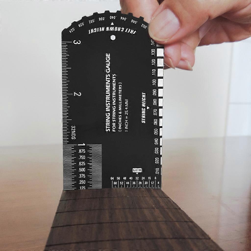 Guitar Height Gauge Tool String Action Ruler for Electric Bass Acoustic ...