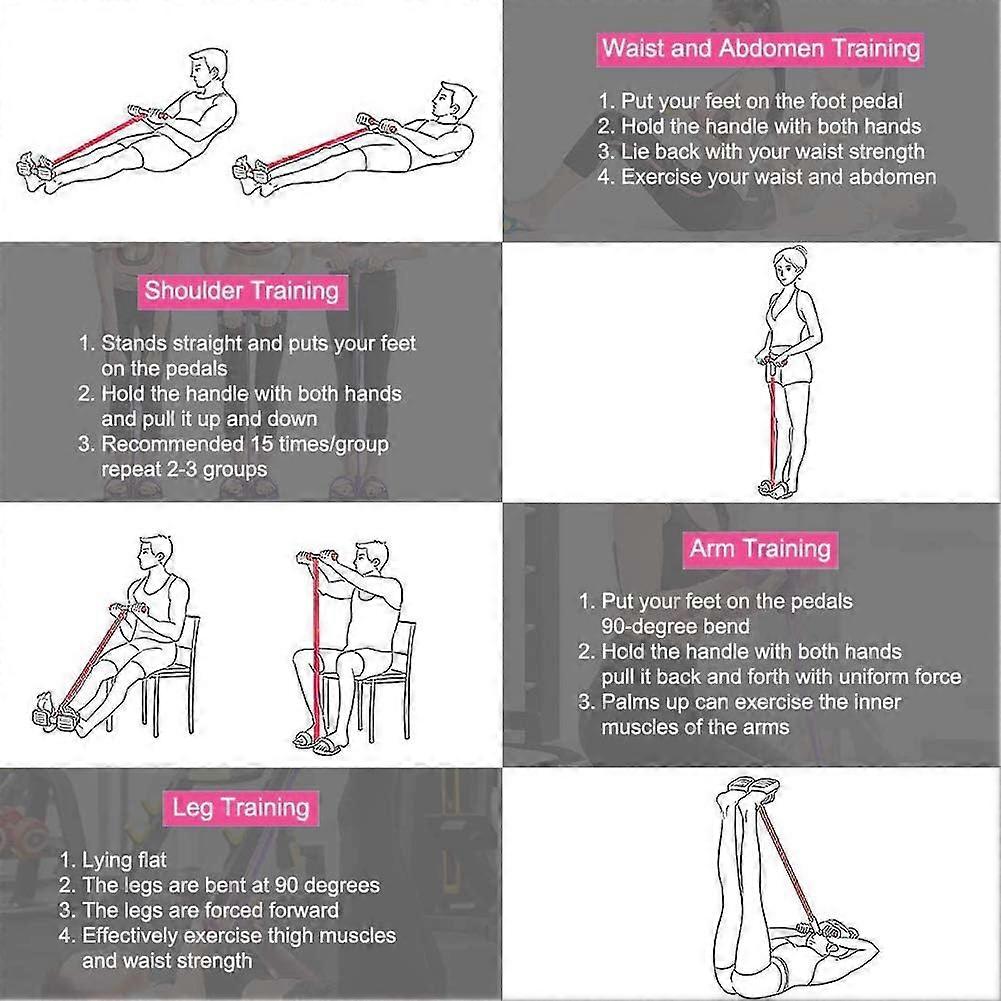 2024,Resistance Training Leg Trainer, Pedal Resistance Band ...
