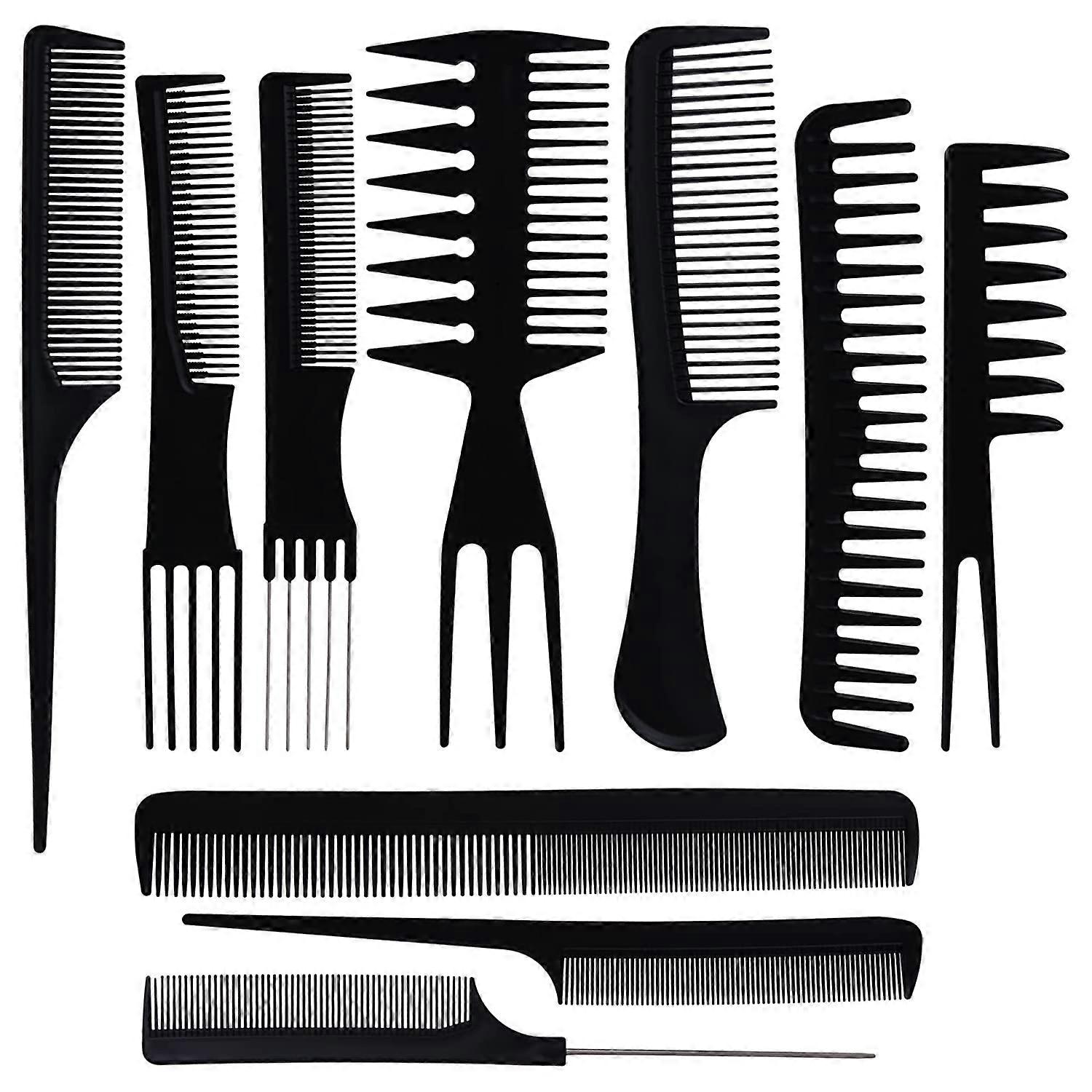 10-Pack Hair Stylist Professional Styling Comb Sets Variety of Sets for ...