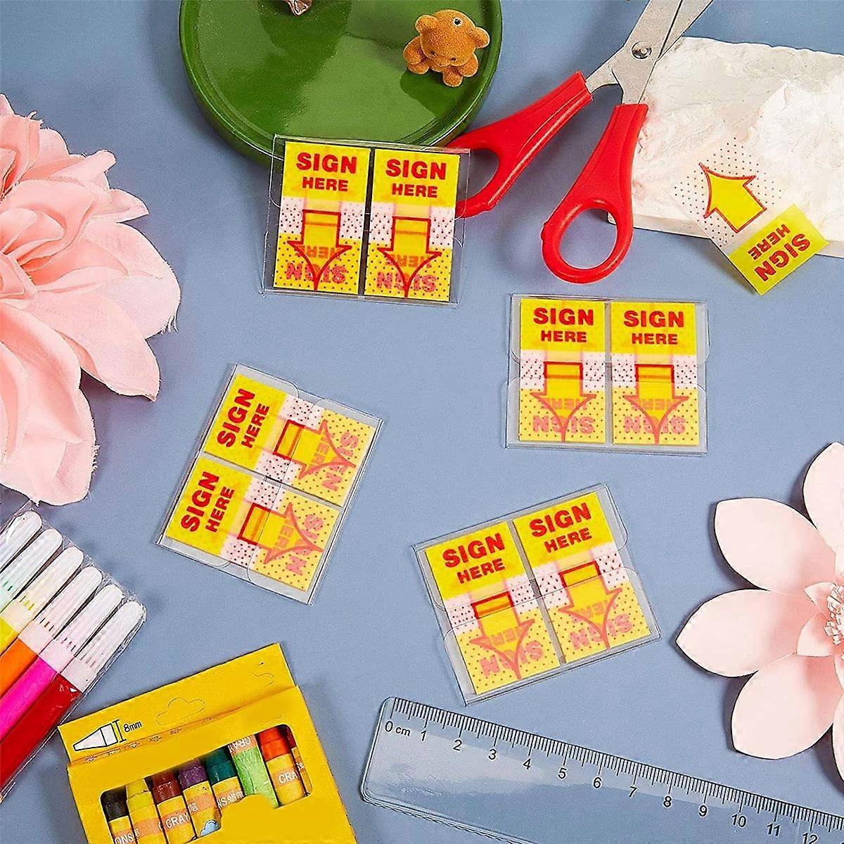 300PCS Sign Here Tabs Sign Here Sign Here Stickers Sign Here Flags with ...