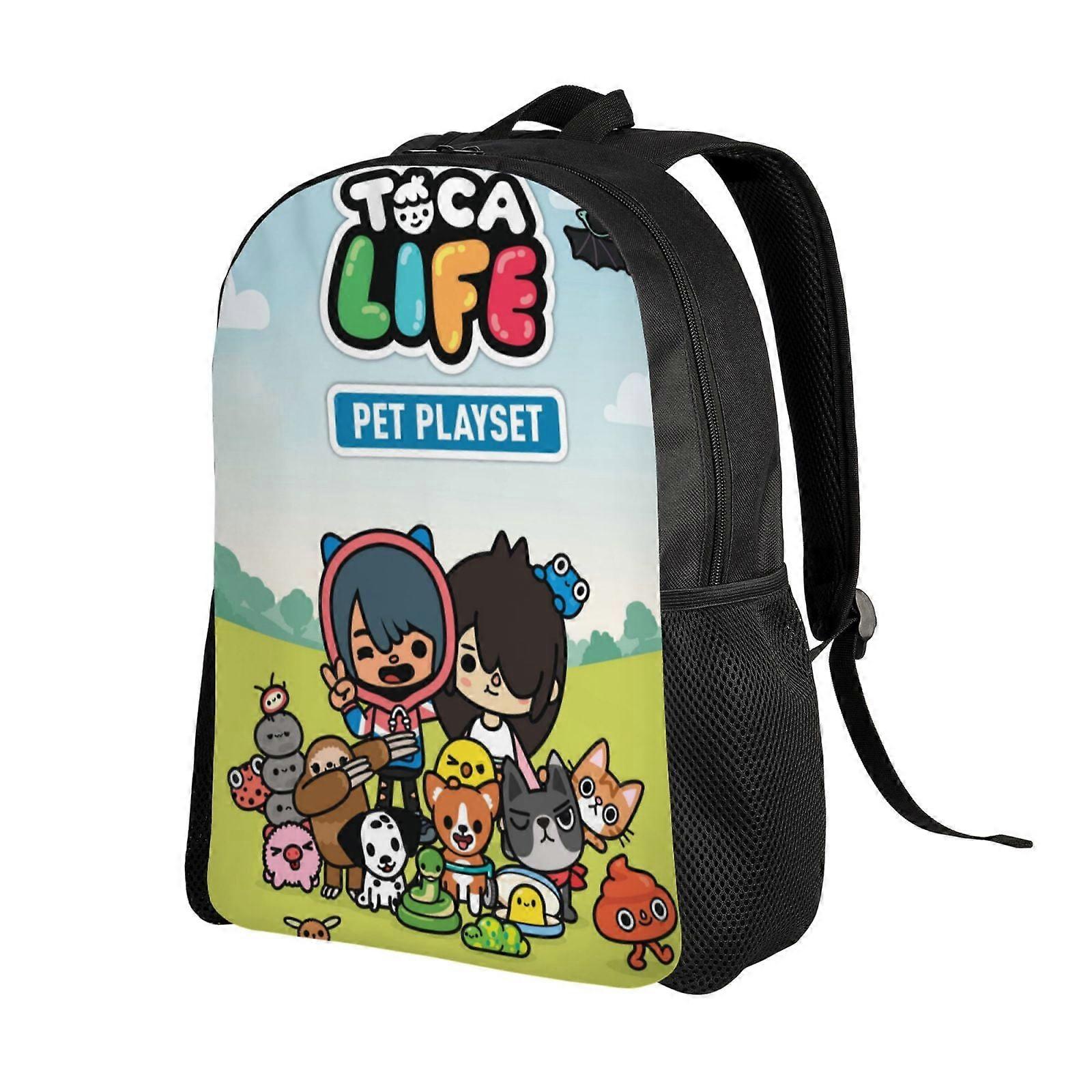 Kids Toca Life World Backpacks School Bag Bookbag Casual Daypack ...