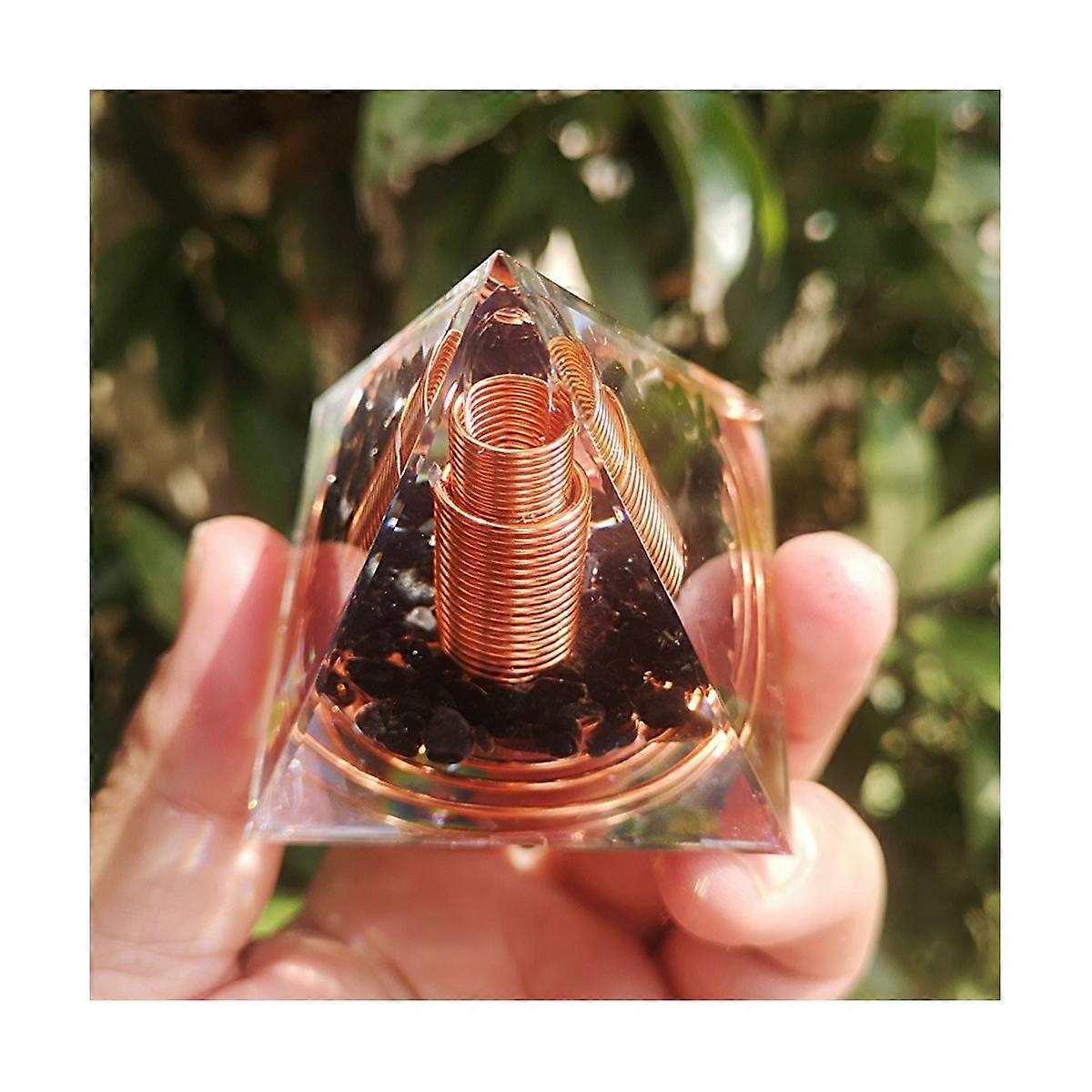 6cm Crystal Gravel Spiral Pyramid Spiral Coil Pyramid Handmade Home ...