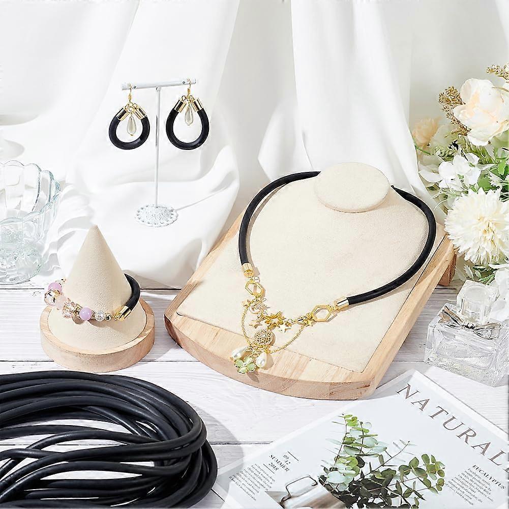 49 Feet Solid Rubber Cord 6mm Thick Rubber Rope Round Cord Black Rubber ...