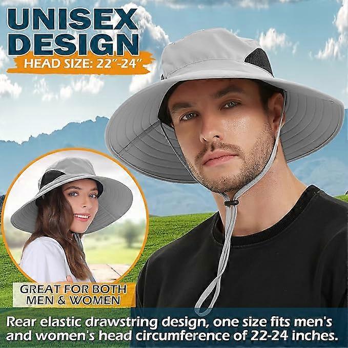 Sun Hat Men Women Foldable Safari Hat Garden Hat UV Protection Sun ...