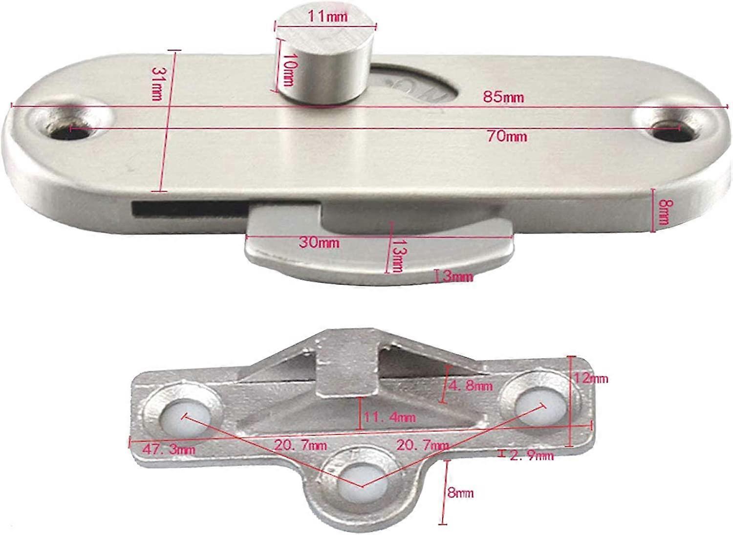 Sliding door lock 90 degree movable door, right angle buckle, privacy ...