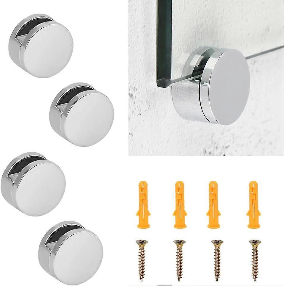 4PCS Mirror Wall Mount Clips Bathroom Mirror Holder, Stainless Steel ...