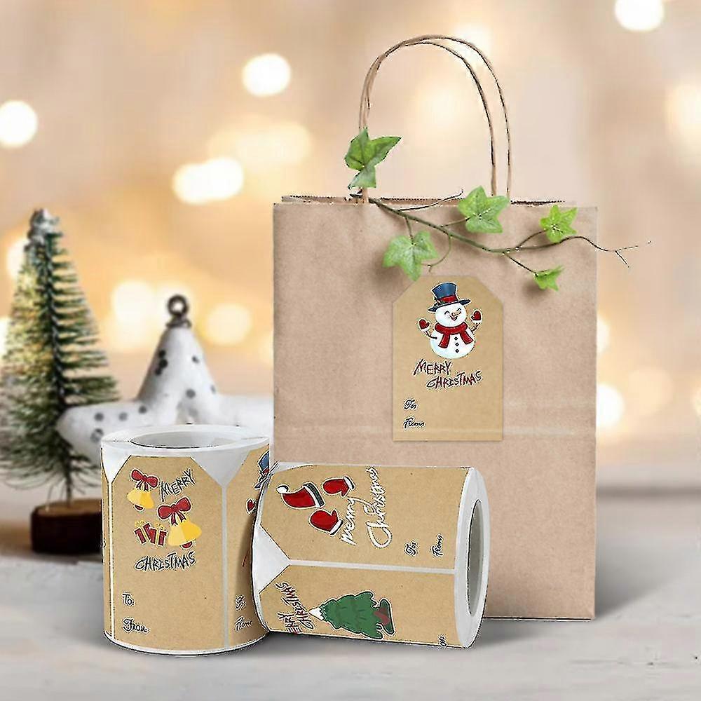 Self Adhesive Gift Tag Stickers -christmas Gift Tags- Decorative ...