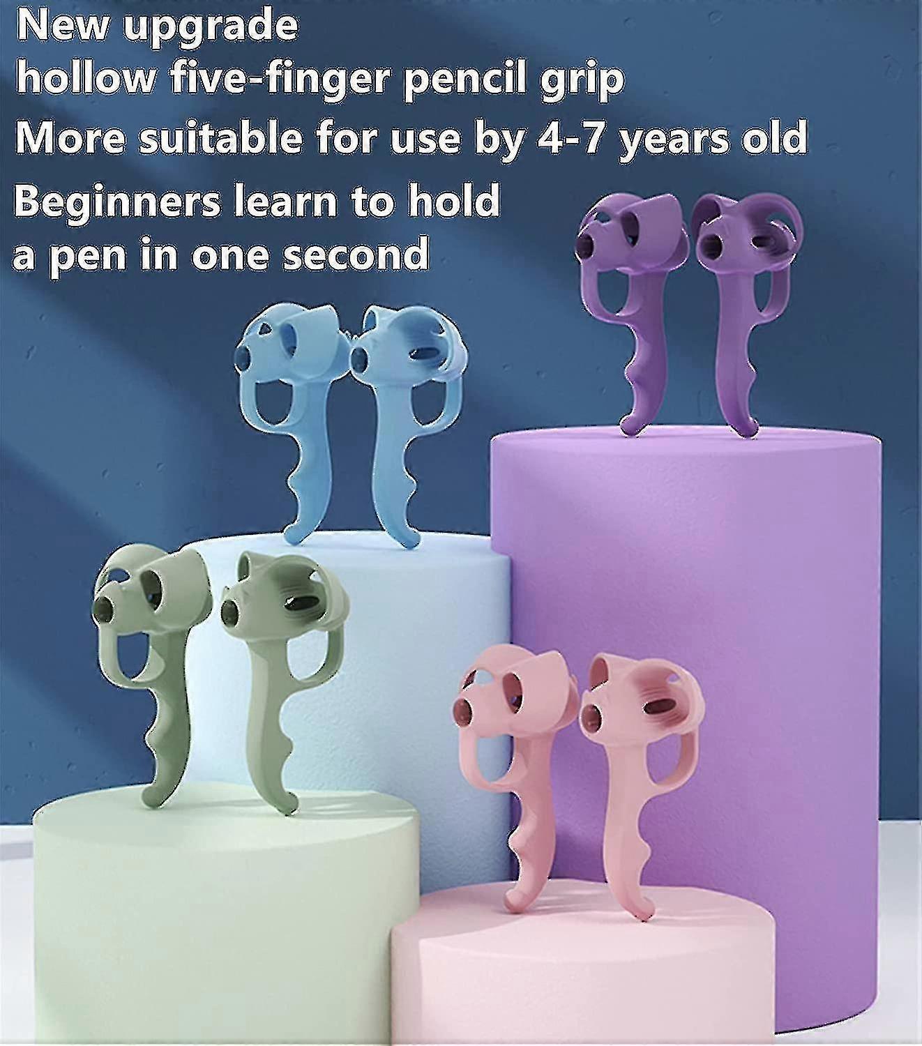 4-pack Kids Pencil Grip Pen Toddler Handwriting Finger Training Pen ...