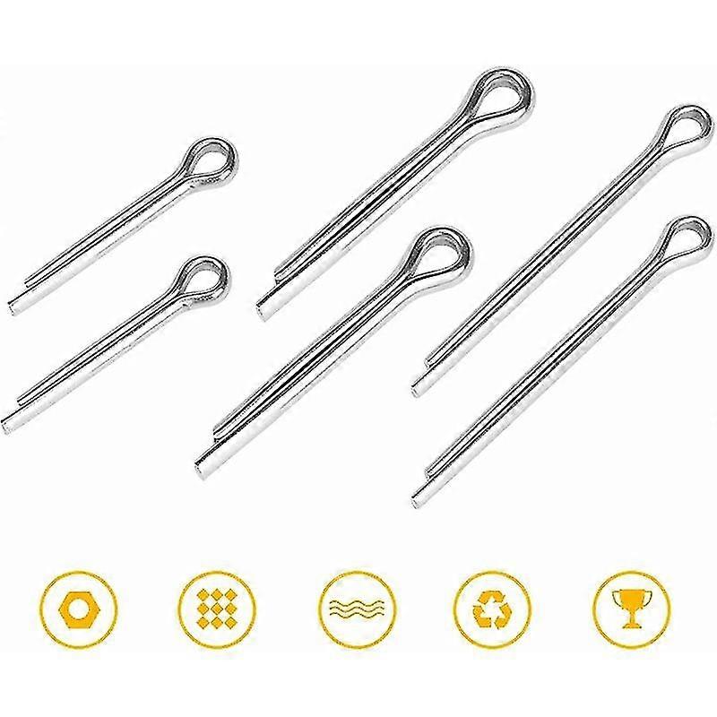 150 Pieces Stainless Steel Cotter Pins Safety Cotter Pins Mechanical ...